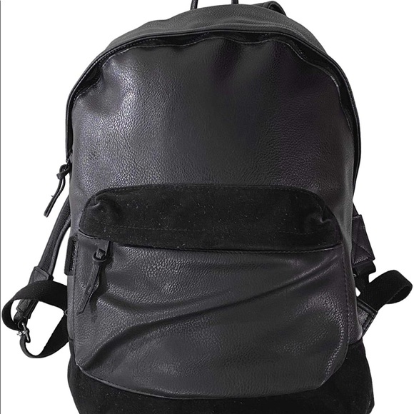 James Campbell | Bags | James Campbell Black Leather Suede Backpack ...